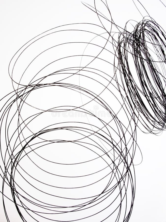 Tangled wire, abstract. stock image. Image of coils, white - 90622769