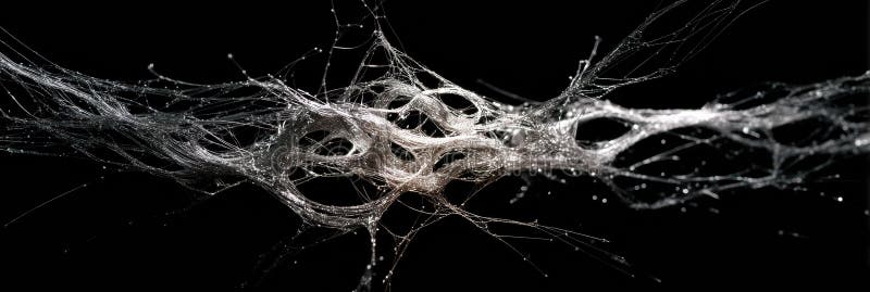 Tangled Wire Mass Expanding in Shadowed Background Creates a ...
