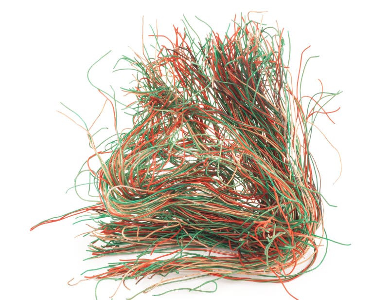 Tangled wire stock photo. Image of line, isolation, roll - 87071760