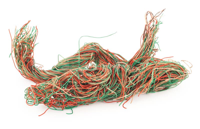 Tangled wire stock photo. Image of isolation, connect - 87556120