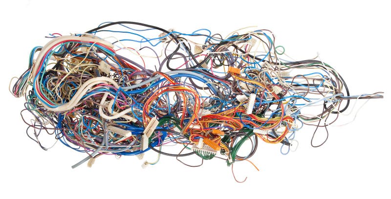 Tangled wires stock image. Image of bunch, cable, link - 27063551