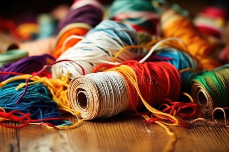 A Tangled Woolen Thread in Mess Stock Photo - Image of tangled, fiber ...
