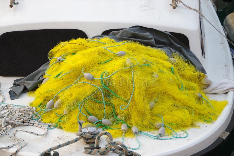 Tangled fishing net stock photo. Image of equipment, rope - 99612776