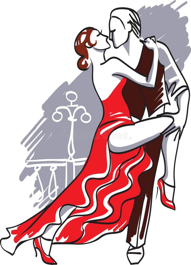 Salsa Dance School Logo Couple Dancing Latin Music Stock Vector