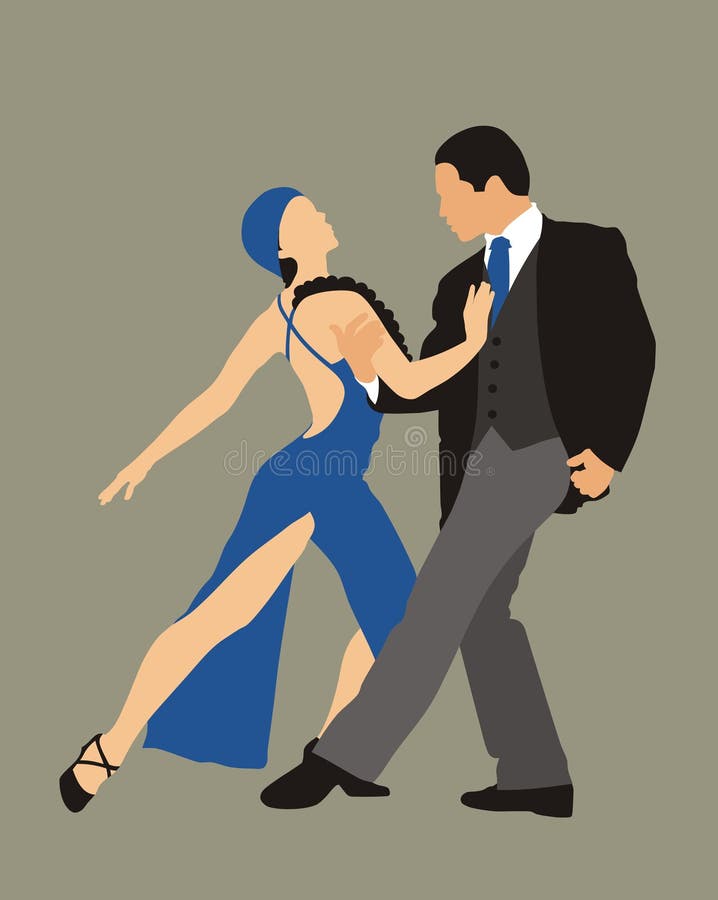 Tango stock vector. Illustration of latin, pair, ballroom - 53176142
