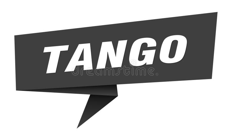 Tango Banner. Tango Speech Bubble, Label, Sticker, Sign Template Stock ...