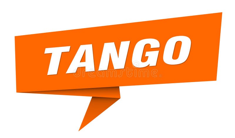 Tango Banner. Tango Speech Bubble, Label, Sticker, Sign Template Stock ...