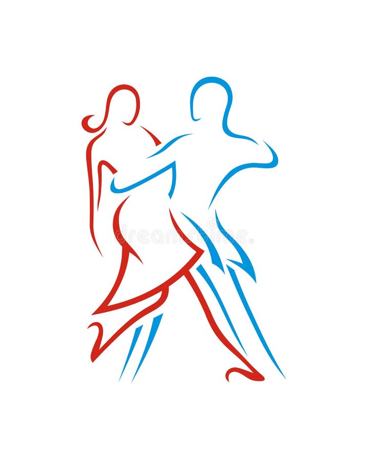Tango dance couple stock illustration. Illustration of couple - 6932547