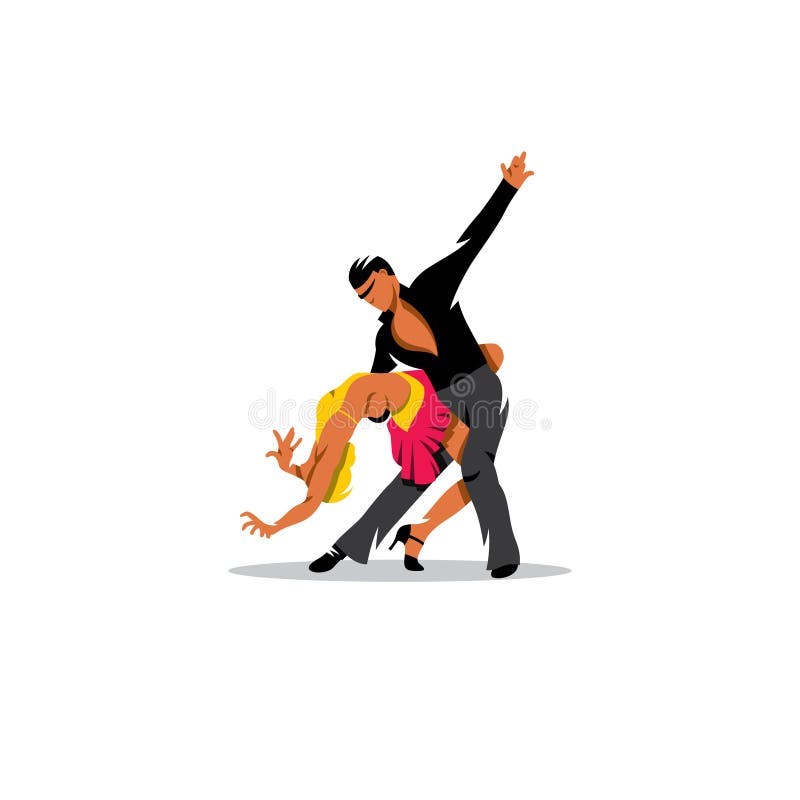 Tango Dance. Vector Illustration Stock Vector - Illustration of dancer ...