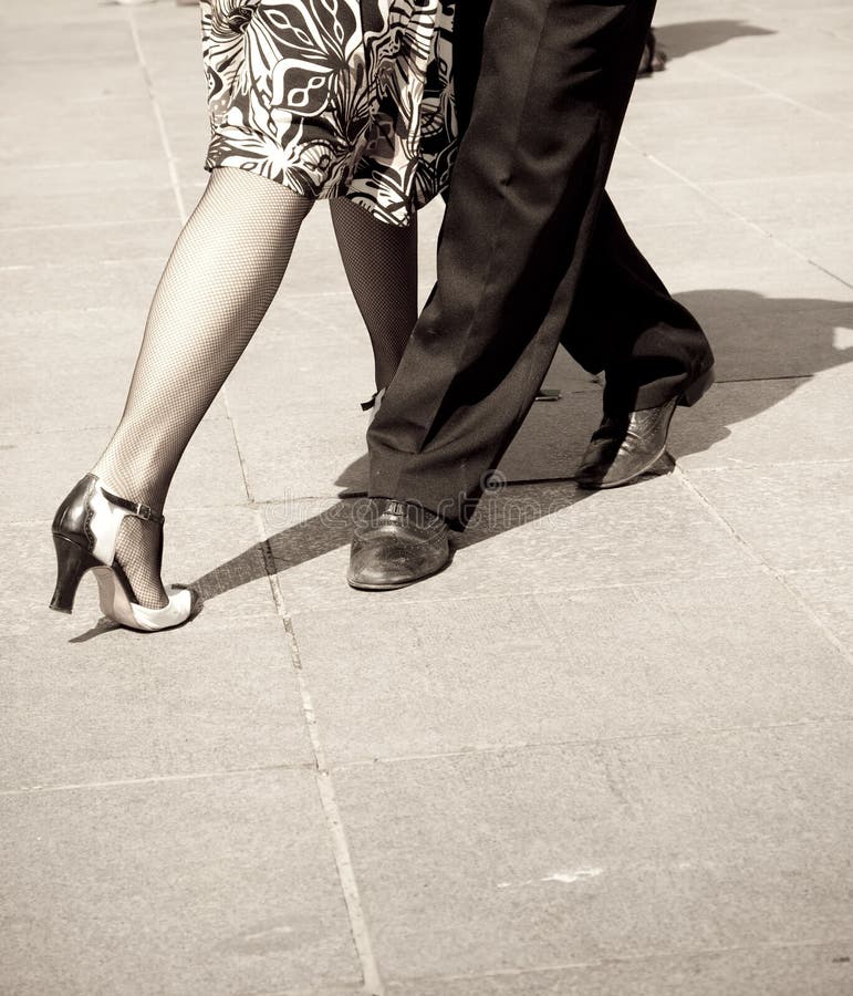 Tango dancers stock photo. Image of public, spain, performing - 8552826