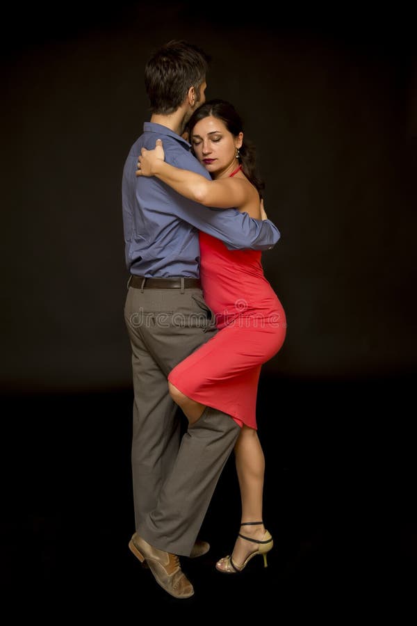Tango dancers stock image. Image of expression, stage - 64661639