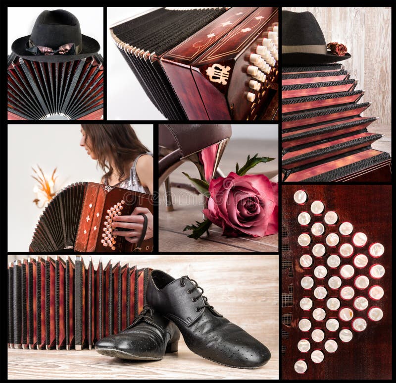 Instrumento Del Tango De Bandoneon Imagen de archivo - Imagen de ...