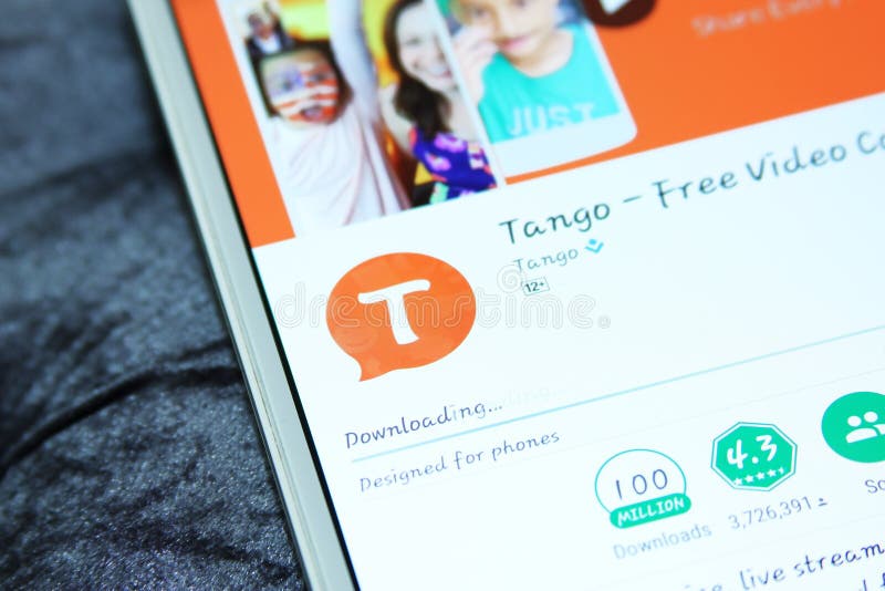 Tango application logo editorial stock photo. Image of network - 117007098