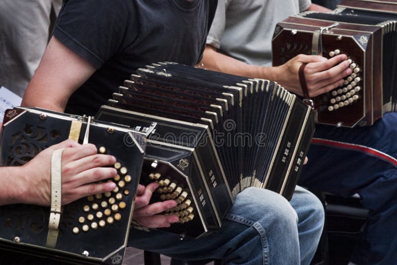 Traditional Tango Musical Instrument, Called Bandoneon. Stock Image ...