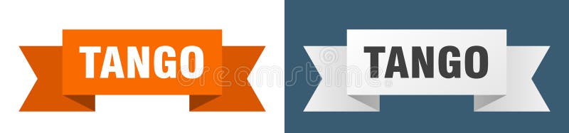 Tango Ribbon. Tango Isolated Paper Sign. Banner Stock Vector ...