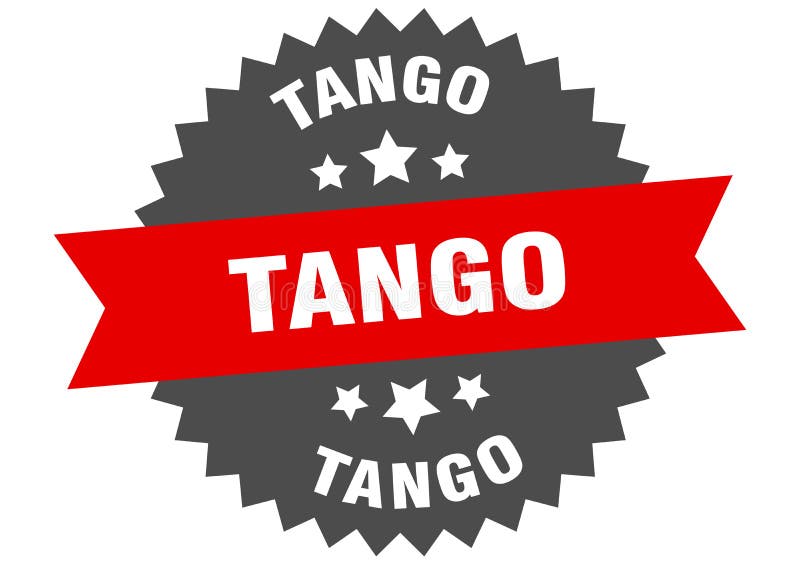 Tango Sign. Tango Circular Band Label. Tango Sticker Stock Vector ...