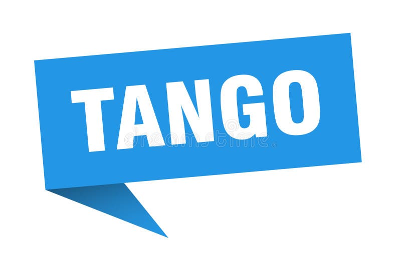 Tango Speech Bubble. Tango Ribbon Sign Stock Vector - Illustration of ...