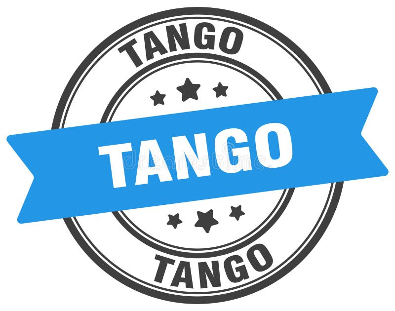 Tango Stamp. Tango Label on Transparent Background. Round Sign Stock ...