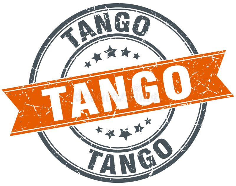 Tango stamp stock vector. Illustration of sticker, stamp - 120831245