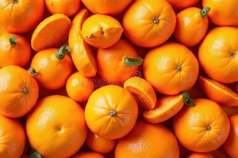 Tangor Fruit Arrangement on White Background Stock Illustration ...