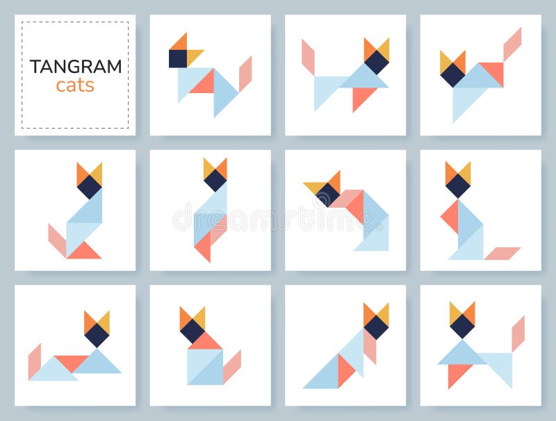 Tangram Puzzle Game. Vector Set with Various Transport Stock Vector ... Tangram Puzzle Game. Vector Set with Various Transport Stock Vector ...