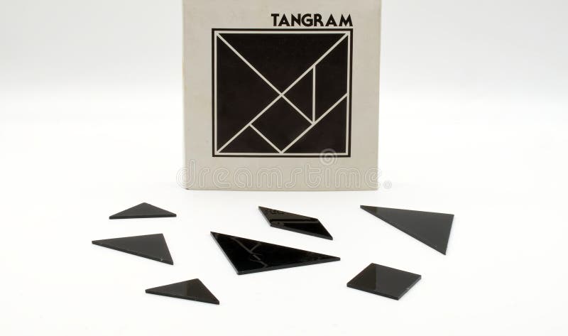Tangram, Traditional Chinese Puzzle Game Isolated on White Background ...