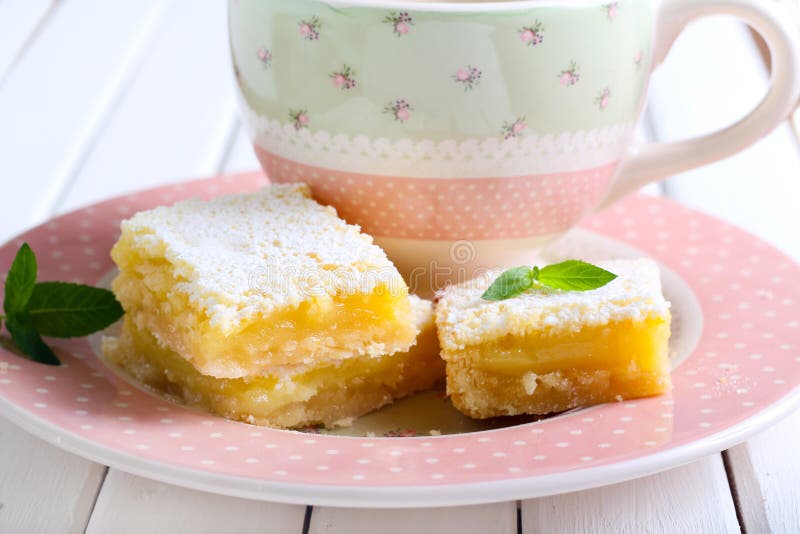 Tangy lemon squares stock image. Image of brunch, lemon - 55587463