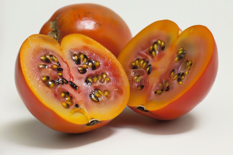 Tangy Tamarillo with Smooth Stock Illustration - Illustration of ...