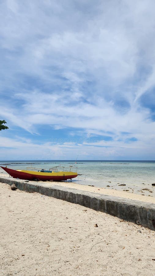 Tanjung Karang Beach in Donggala Stock Photo - Image of karang ...