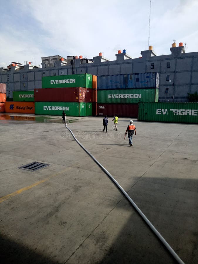 Tanjung Priok Port, Indonesia Editorial Photography - Image of lane ...