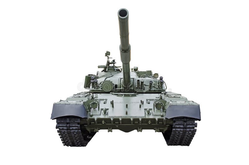 Front View of a Tank Isolated Stock Image - Image of forces, history ...