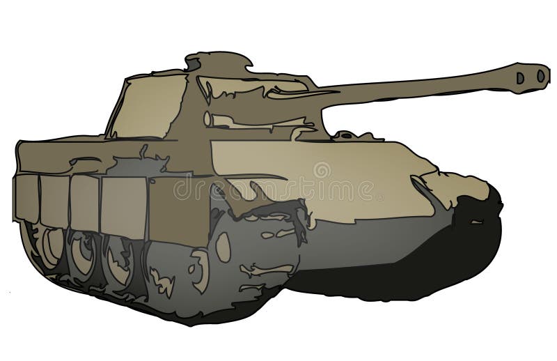 T-34 Tank in Perspective Vector Illustration Stock Vector ...
