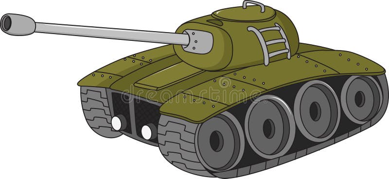 T-34 Tank in Perspective Vector Illustration Stock Vector ...