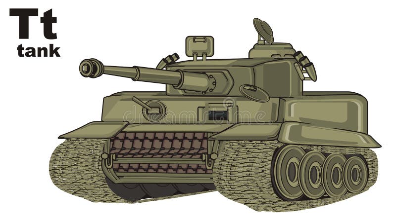 Tank and abc stock illustration. Illustration of name - 109165780