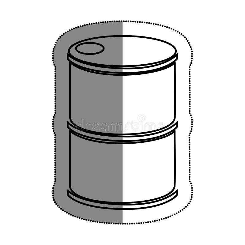 Tank barrel isolated icon stock illustration. Illustration of petroleum ...