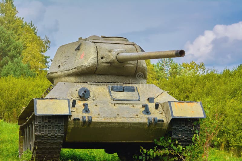 Tank on the Battle Field stock photo. Image of fighting - 82537602