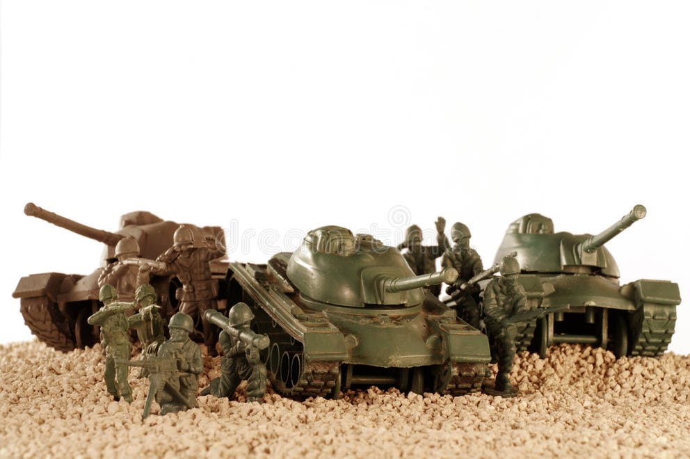 Tank battle toy plastic 4 stock image. Image of attack - 48560793