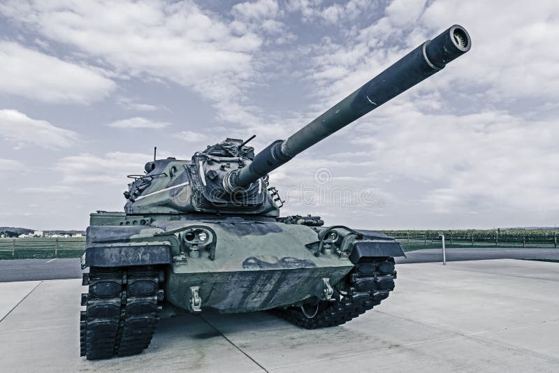 Front View of a Tank Isolated Stock Image - Image of forces, history ...
