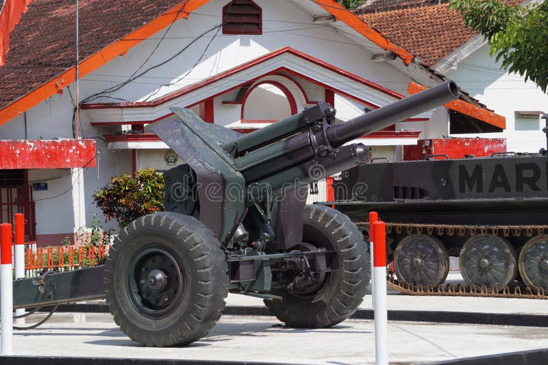 Tank and Cannon Base on Peta Monument Editorial Image - Image of ...