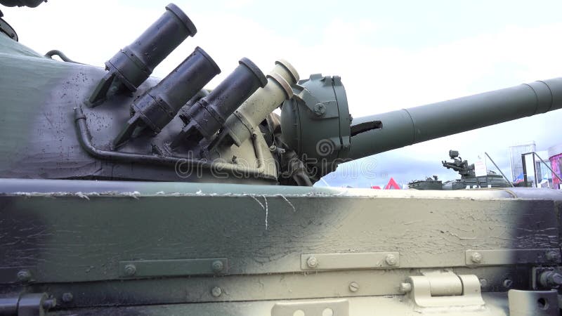 Russian Tank Details, Close-up Pan Shot Stock Image - Image of armour ...