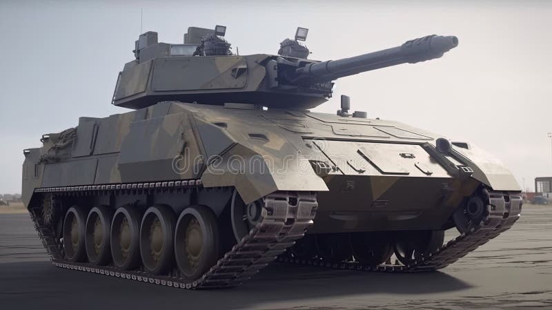 Tank, Digital Art Illustration, Generative AI Stock Illustration ...