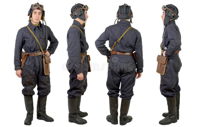 Tank driver in wwii stock image. Image of helmet, russia - 50144947