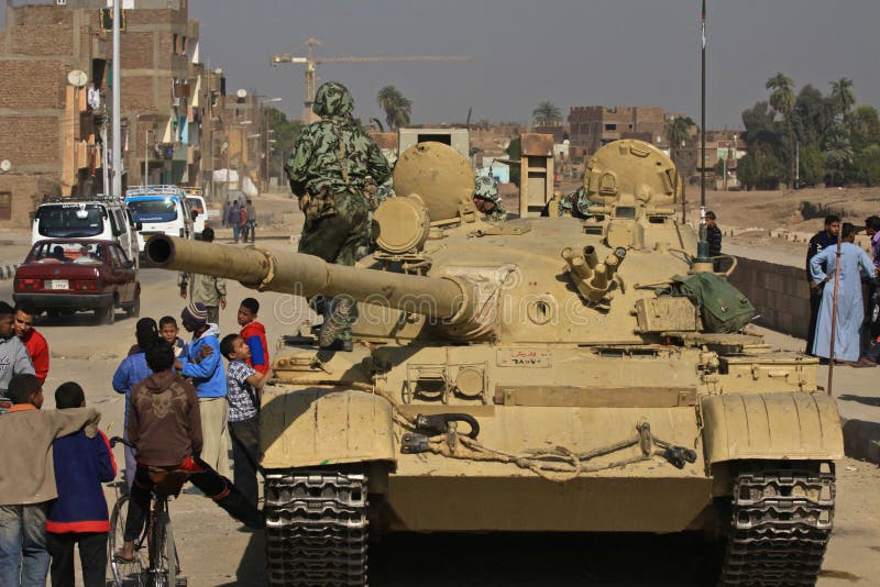 Tank in Egypt editorial stock image. Image of luxor, guard - 19754769