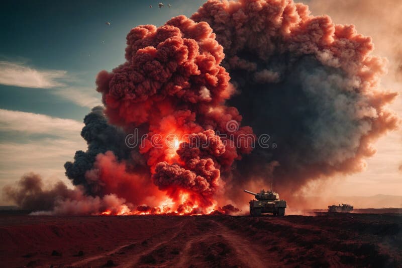 An Erupting Tank Releases a Massive Cloud of Smoke and Steam ...