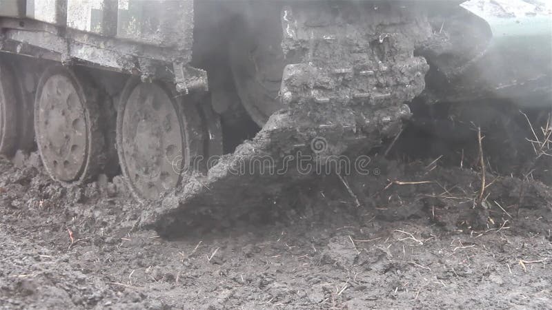 Tank Exercises at the Training Ground. Shots of Tanks in Motion. Stock ...