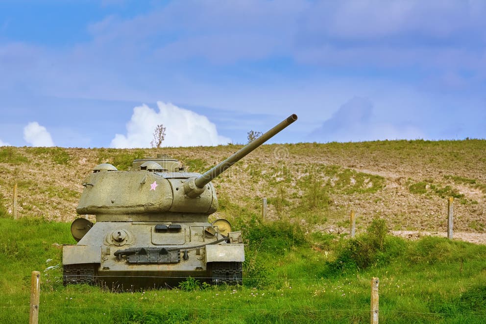 Tank on the Field stock photo. Image of combat, forces - 82548416