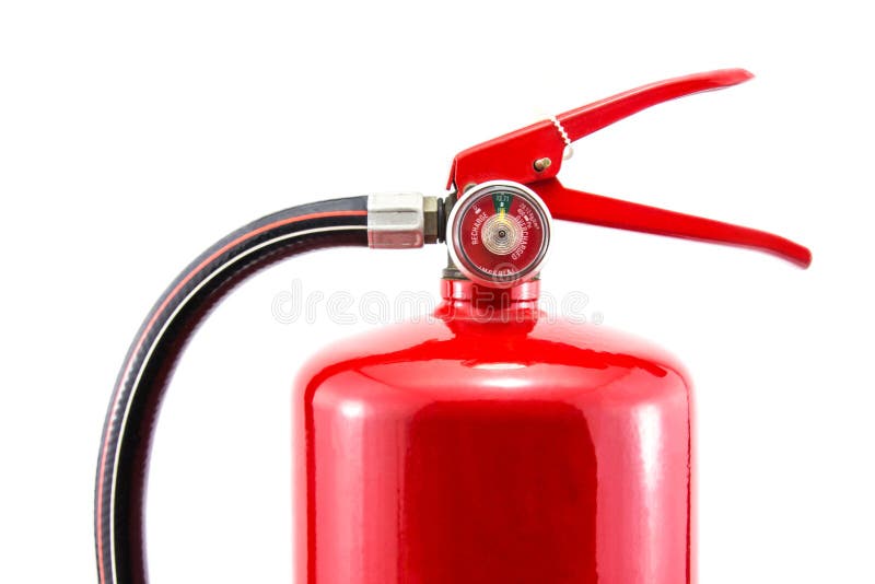 Red Tank of Fire Extinguisher. Overview of a Powerful Industrial Fire ...