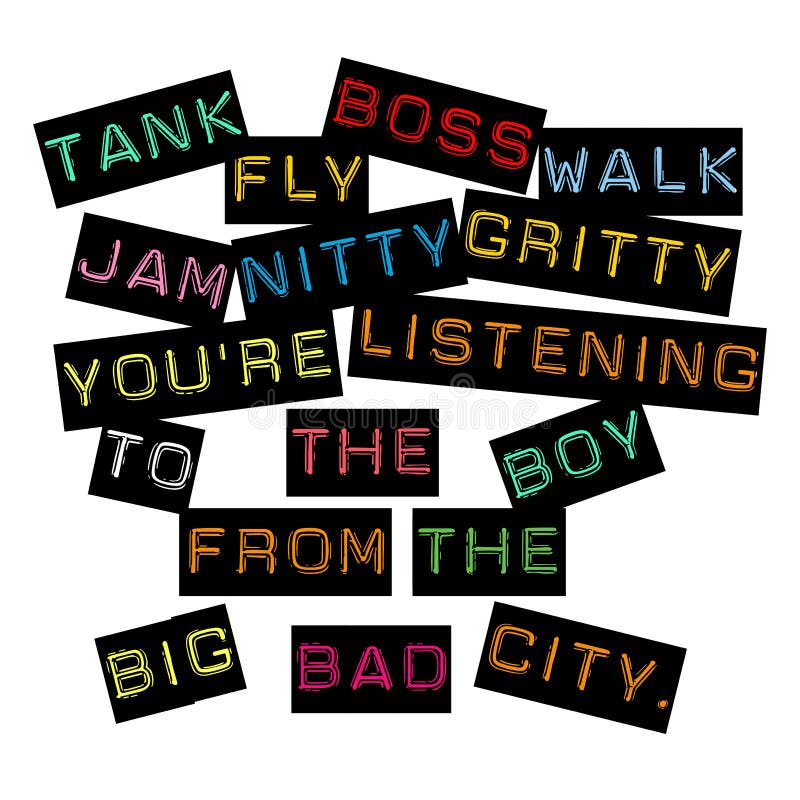 Tank Fly Boss Walk Colourful Word Cloud Vector Design Stock Vector ...