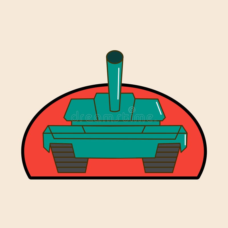 Tank from front view stock vector. Illustration of vehicle - 243856171