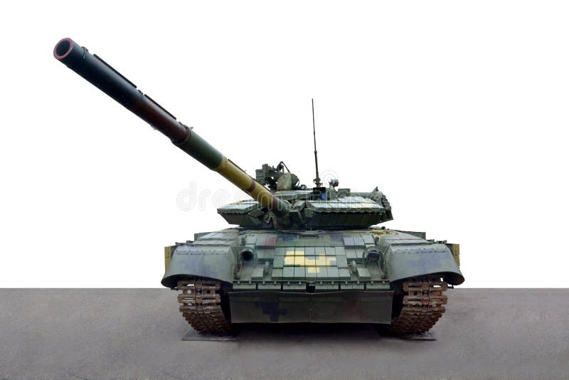 Tank the Front View Provided with Dynamic Defence Stock Image - Image ...